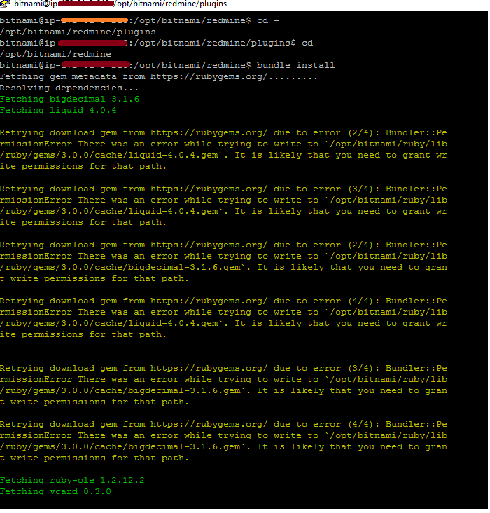 Defect 40279 Redmine Getting Error While Installing Plugins Redmine 4362